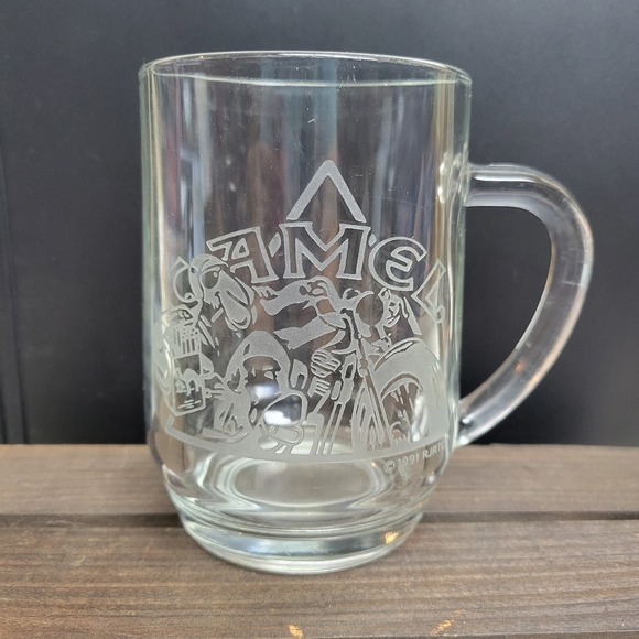 Camel | Dining | Joe Camel 991 Motorcycle Etched Glass Beer Stein ...